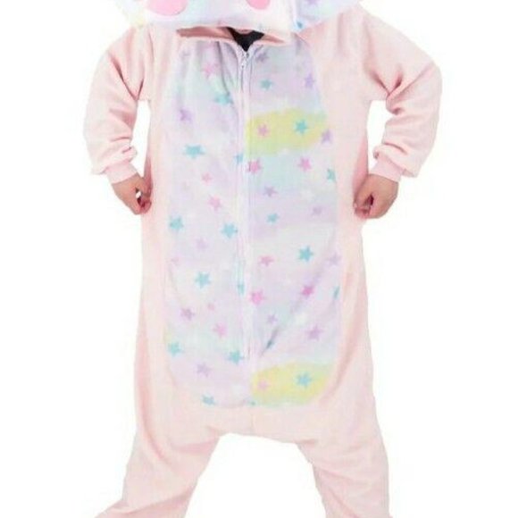 Intimates & Sleepwear | Clearance Mushroom Adult One Piece Zip Jumpsuit ...